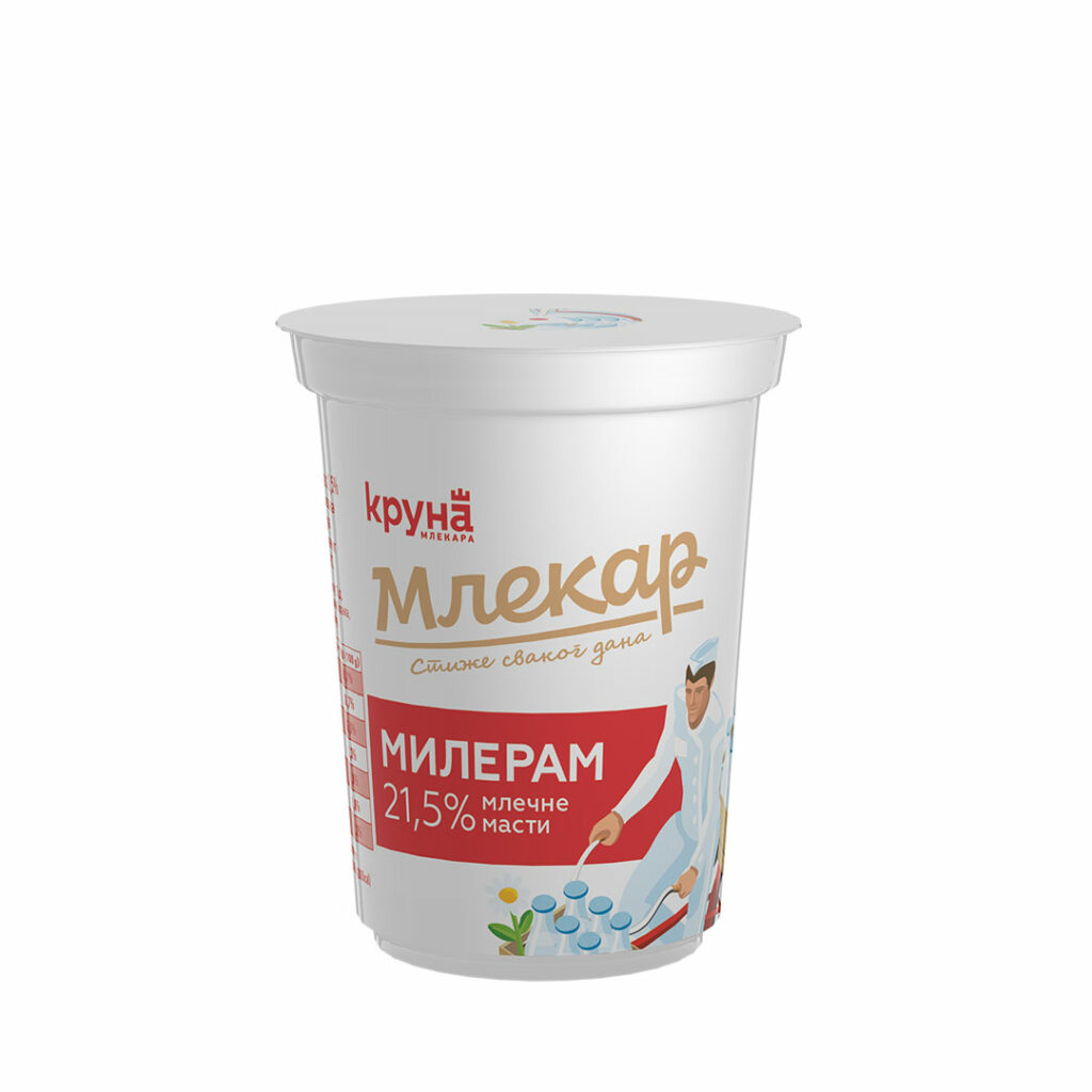 Млекар кисело млеко 180g, 400g | Млекара Круна